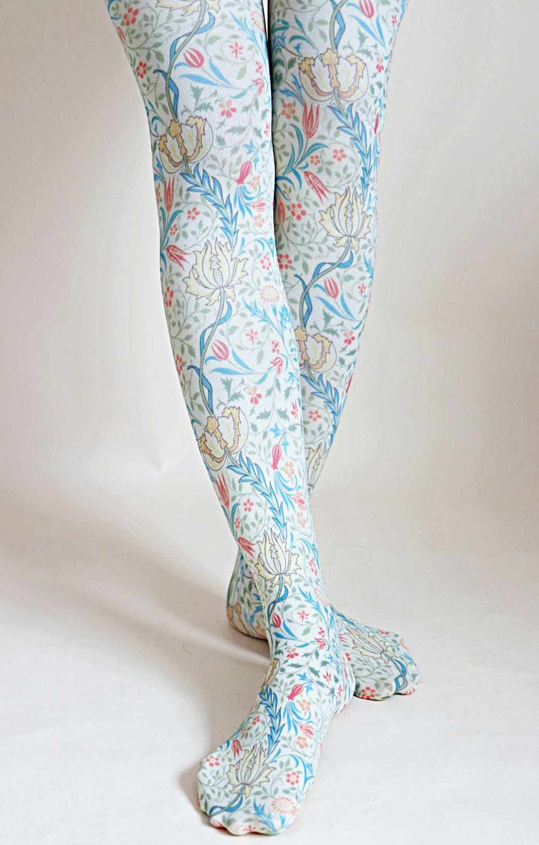 Printed Tights l William Morris l Tabbisocks – NARASOCKS